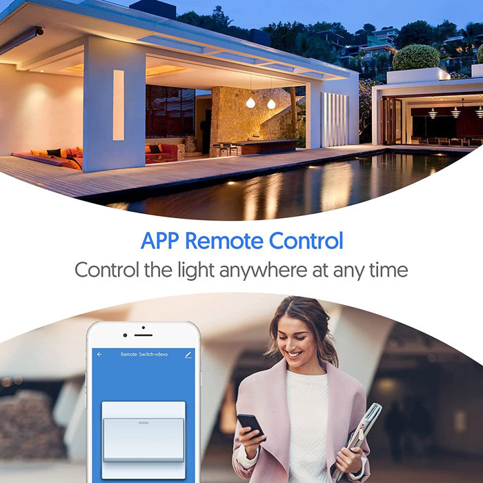 Avatar Controls Smart Switch with Remote Control with Alexa/Google Home ...