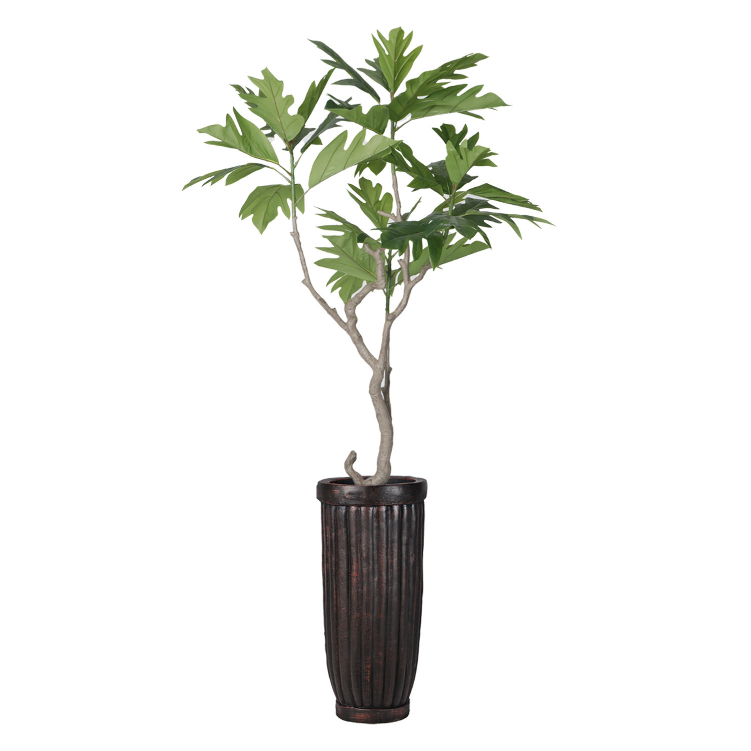 Vintage Home 88" Artificial Breadfruit Tree in Pot & Reviews | Wayfair