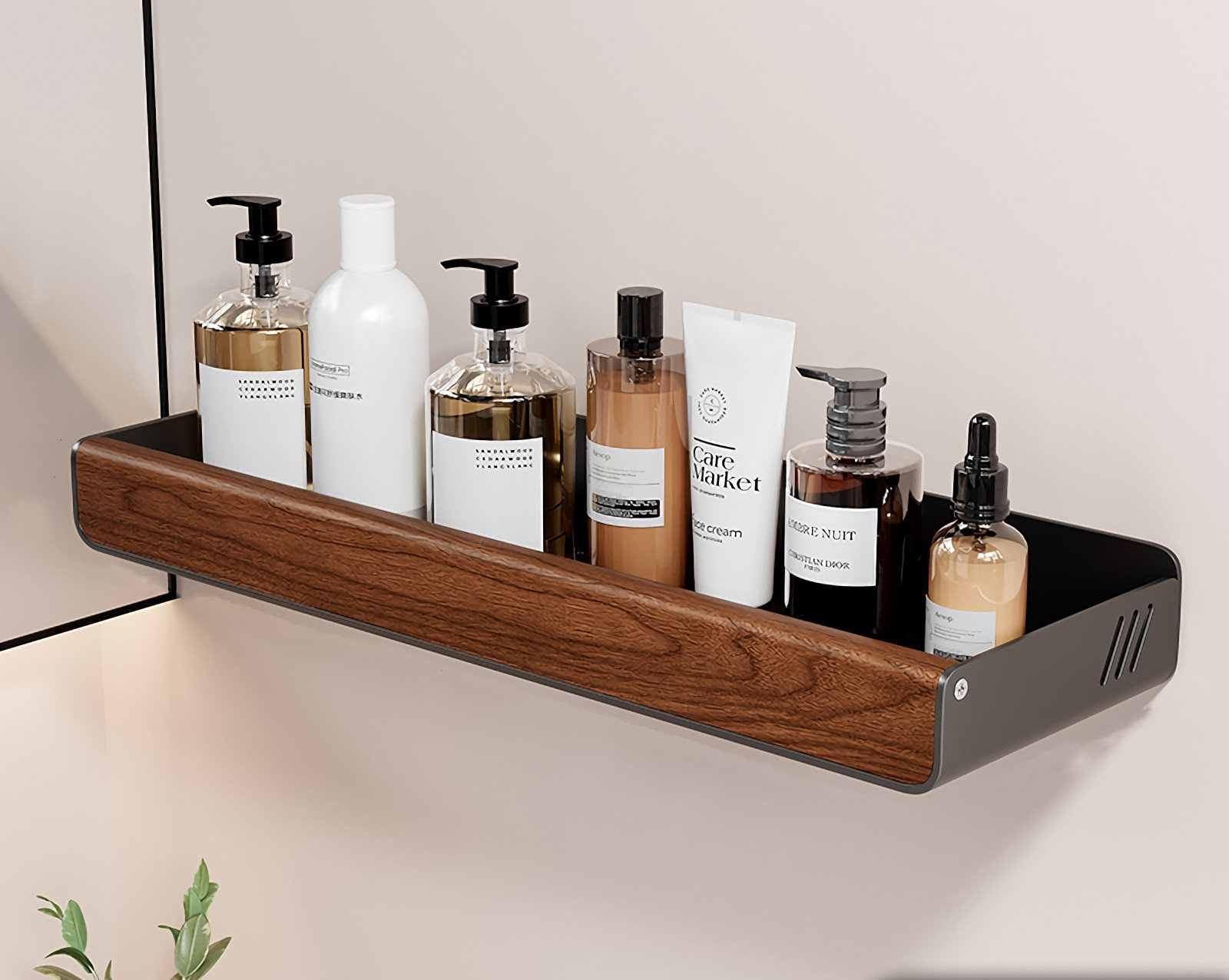 Latitude Run® Non Porous Wall Mounted Bathroom Storage Rack - Wayfair ...