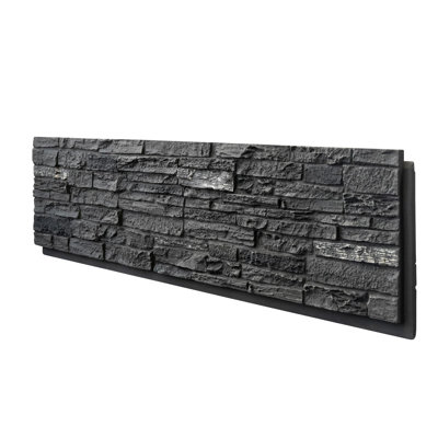 dark stone wall panels