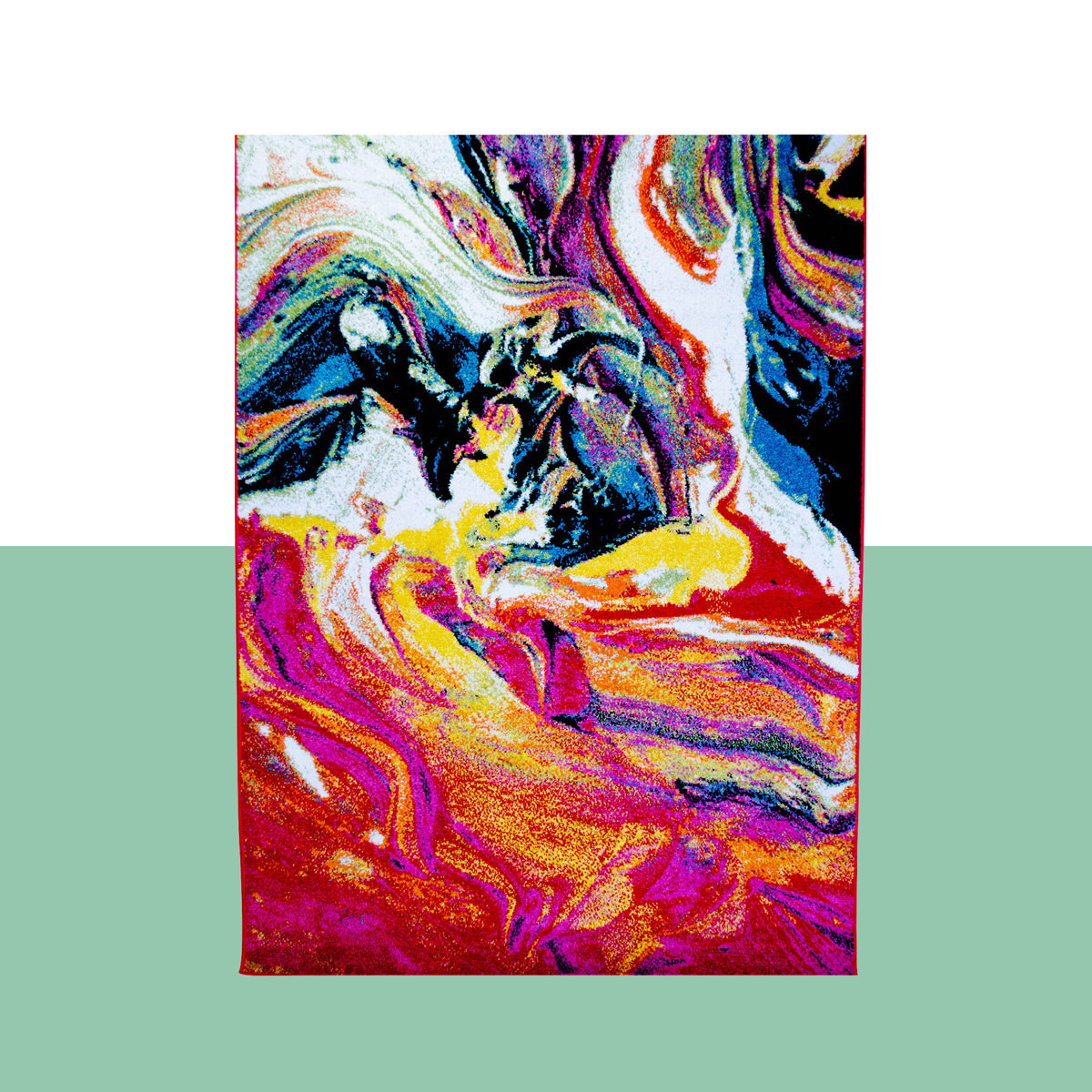 Wrought Studio™ Olgethorpe Abstract Multi-Colored Area Rug & Reviews ...