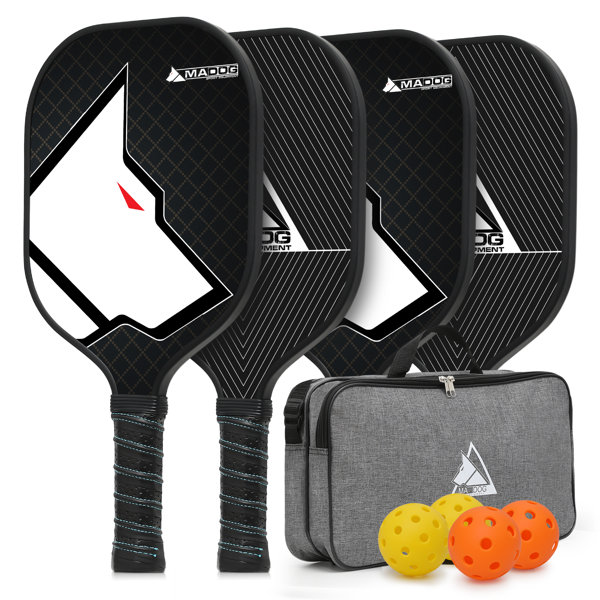 MoNiBloom Pickleball Rackets Set, 4 Piece Pickleball Paddles and 4 ...