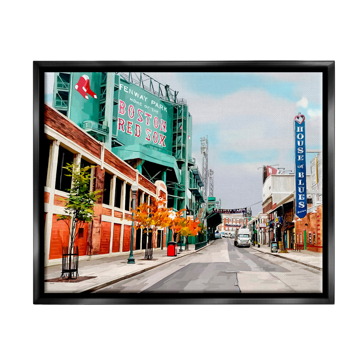 Stupell Industries Fenway Park Boston Cityscape by Emily Kalina ...