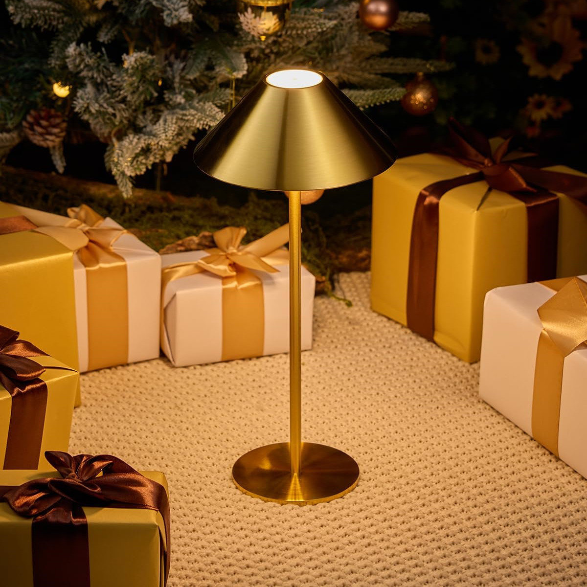 Mercer41 Ilirida Cordless Table Lamp, Battery Operated 4000mAh Lamp ...