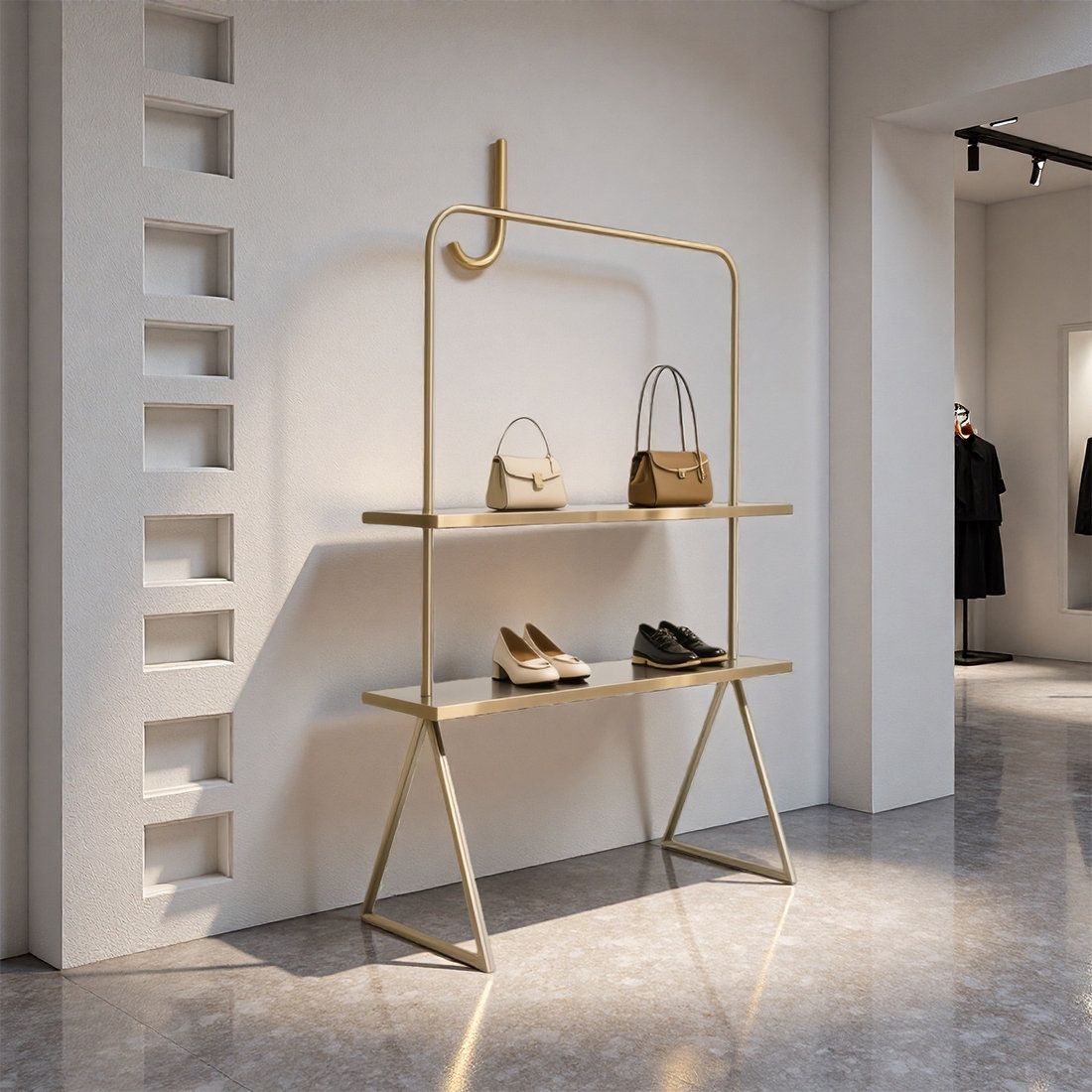 Mercer41 Gold Stainless Steel Display Shelf | Wayfair