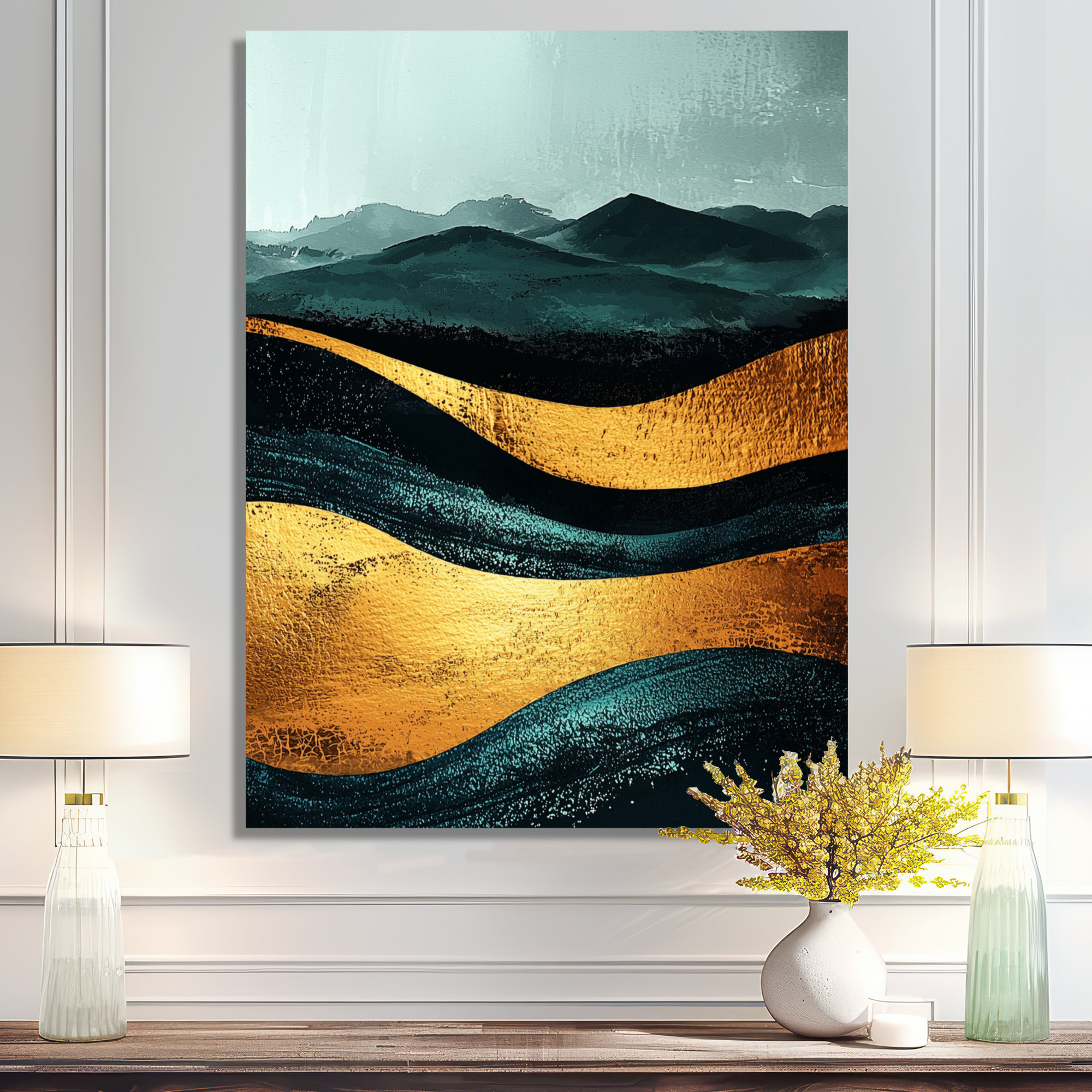 Ivy Bronx Minimal Forest And Peaks Solitude Horizon IV - Abstract ...