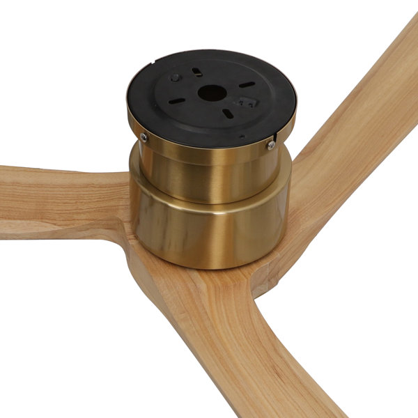 Wrought Studio™ 52 Inch Flush Mount Dc Ceiling Fan With Lights And ...