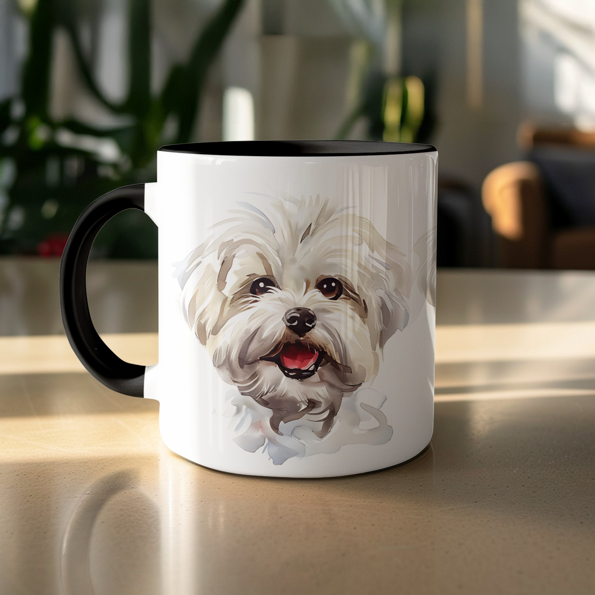 East Urban Home Samoyed Dog Watercolor Design 11oz Coffee Mug | Wayfair ...