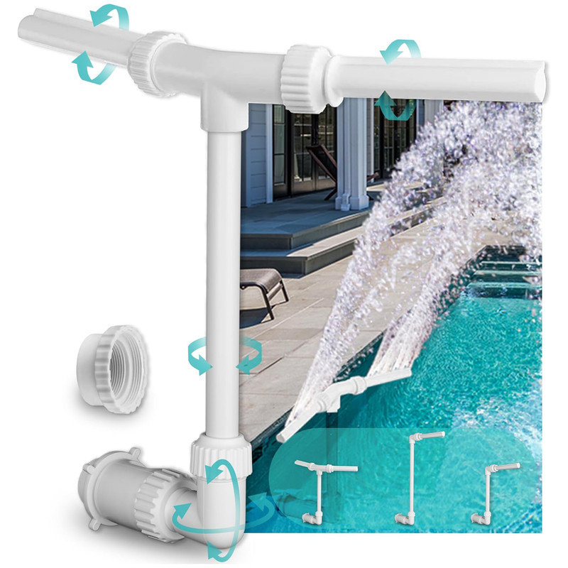 Priyet Inground Pool Fountain Sprayer,Swimming Jet Kids,Dual Jet | Wayfair