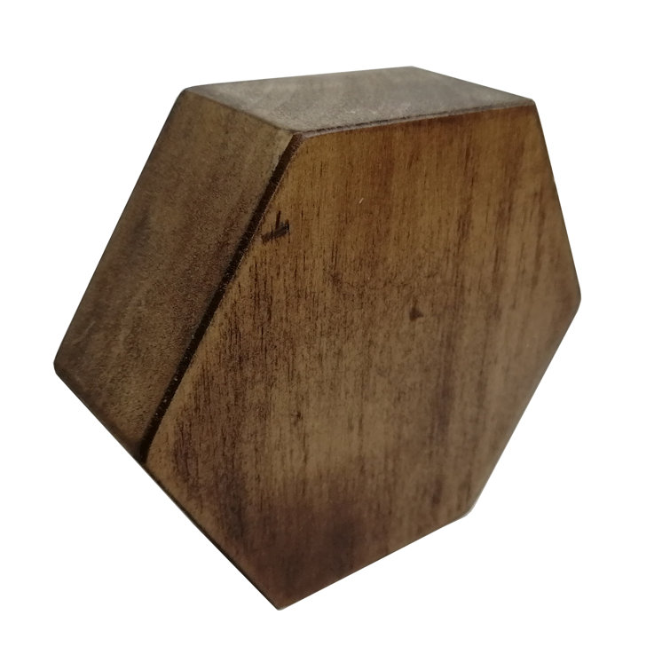 Millwood Pines Hexagon Top Wood Beer Tap Handle Header Keg Handle ...