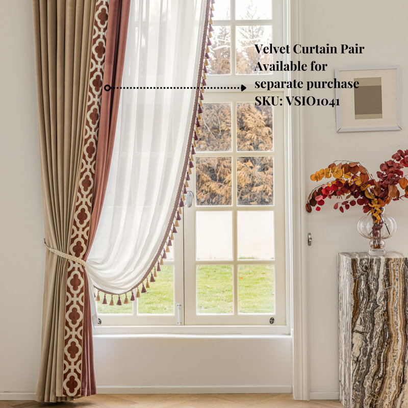 Visionary Home Liliana Rayon Sheer Curtain & Reviews | Wayfair