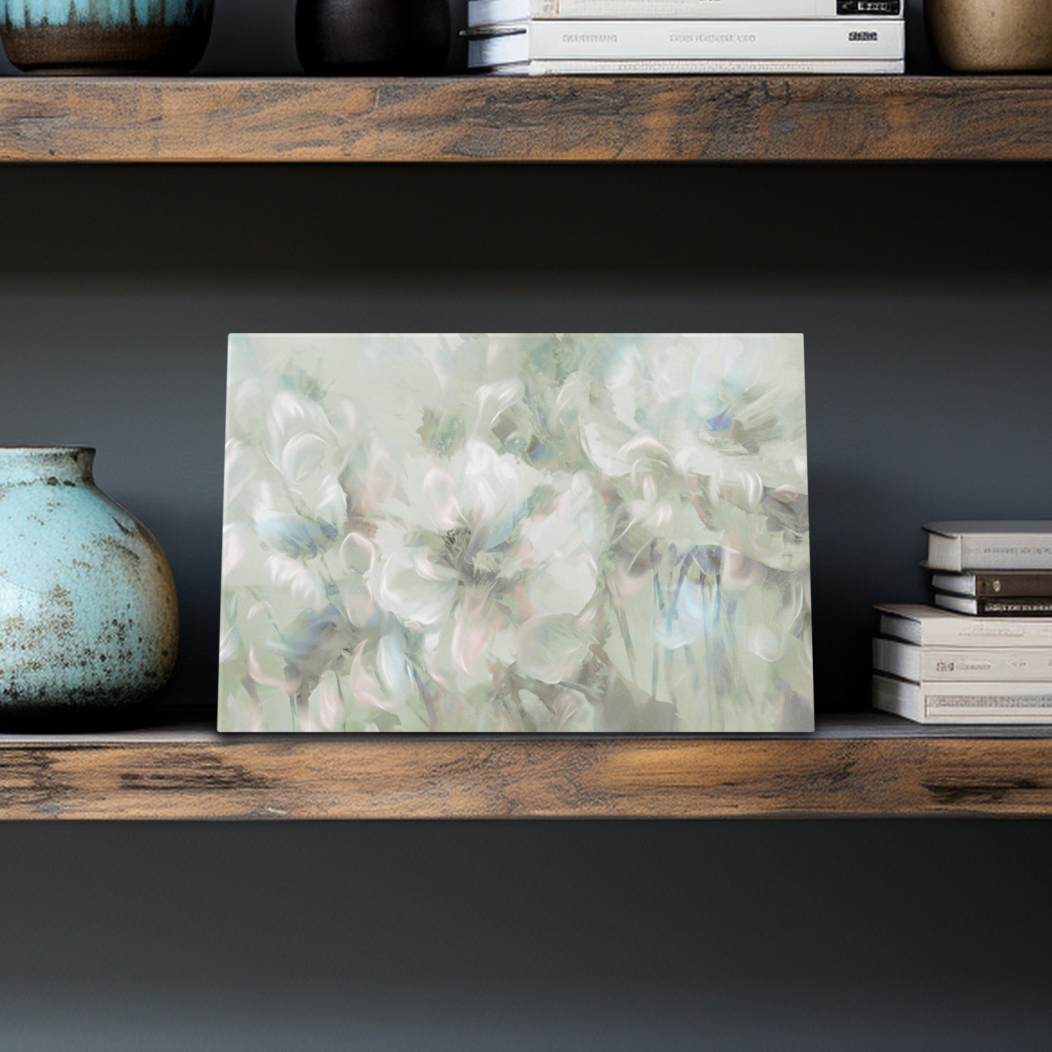 Highland Dunes Fragmented Beauty - Floral And Botanical Oil Painting ...