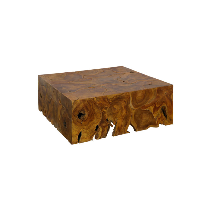 Phillips Collection Slice Solid Wood Square Block Coffee Table | Wayfair