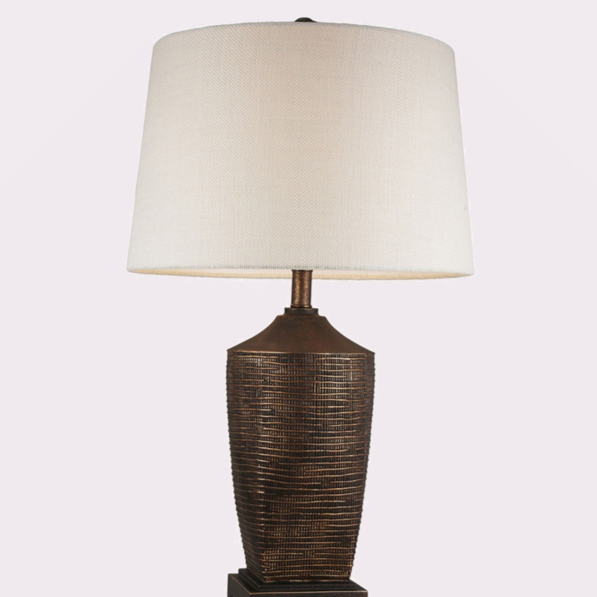 Foundry Select 30" Tall Polyresin Table Lamp "Kayan", Bronze Rustic ...