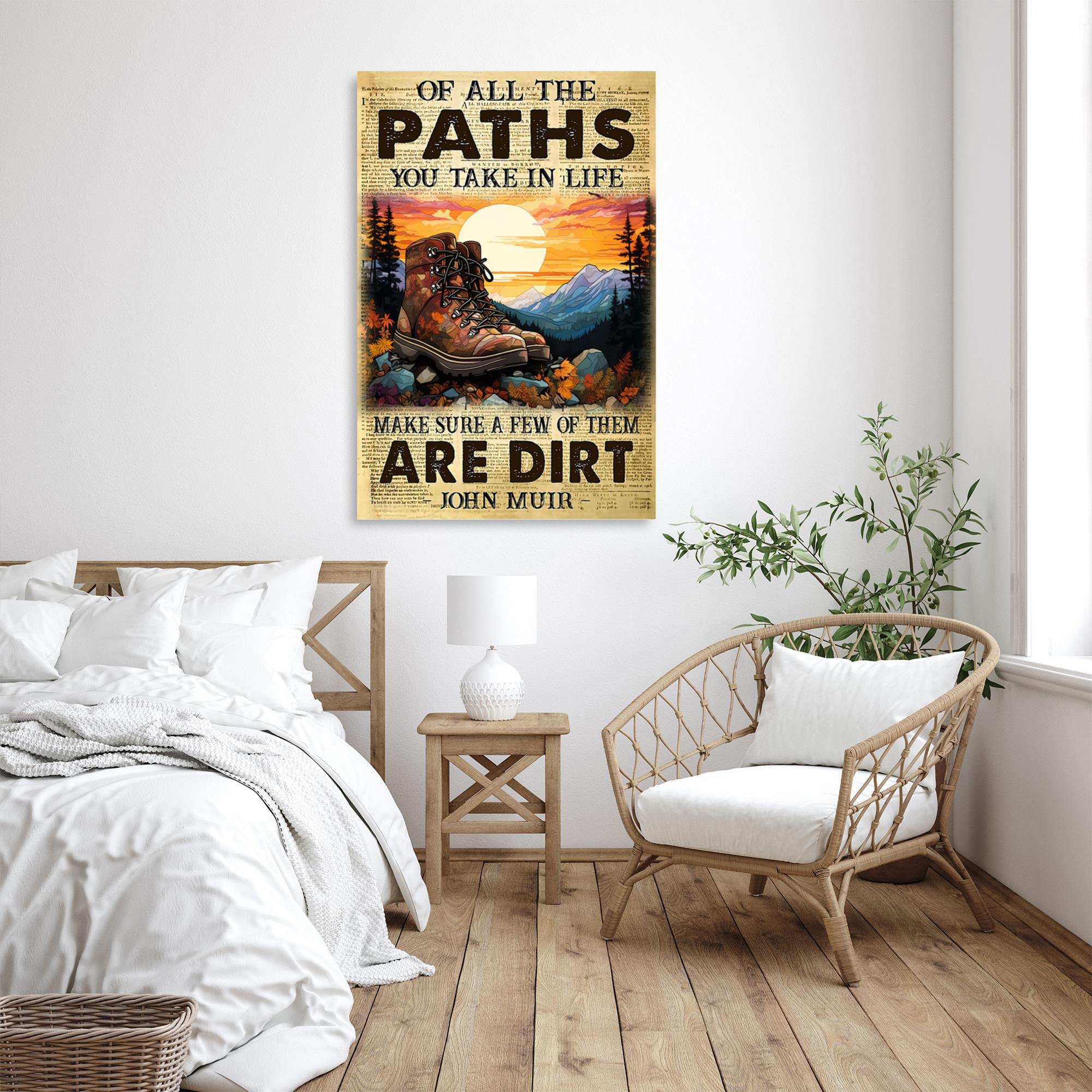 Trinx Hiking Of All The Paths You Take In Life - 1 Piece Rectangle ...