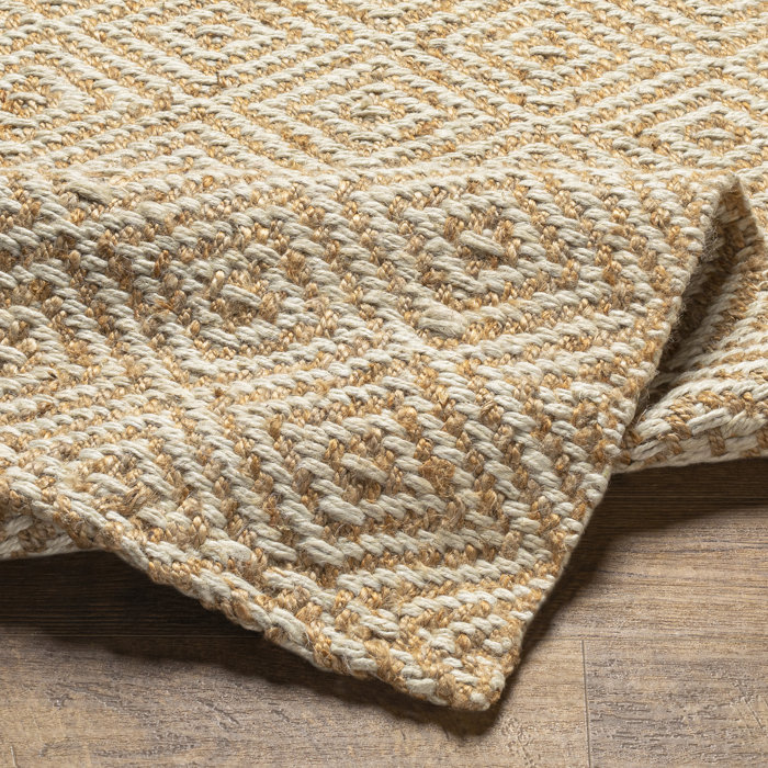 Union Rustic Anelija Hand Braided Jute/Sisal Geometric Rug | Wayfair