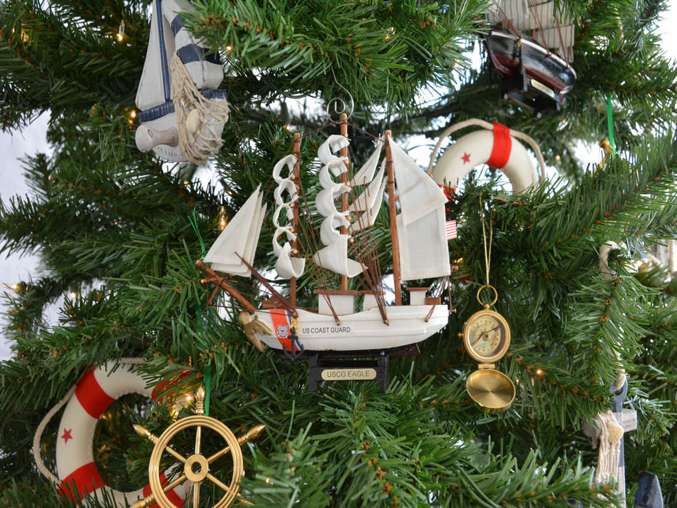 The Holiday Aisle® Model Ship Christmas Tree Ornament & Reviews ...