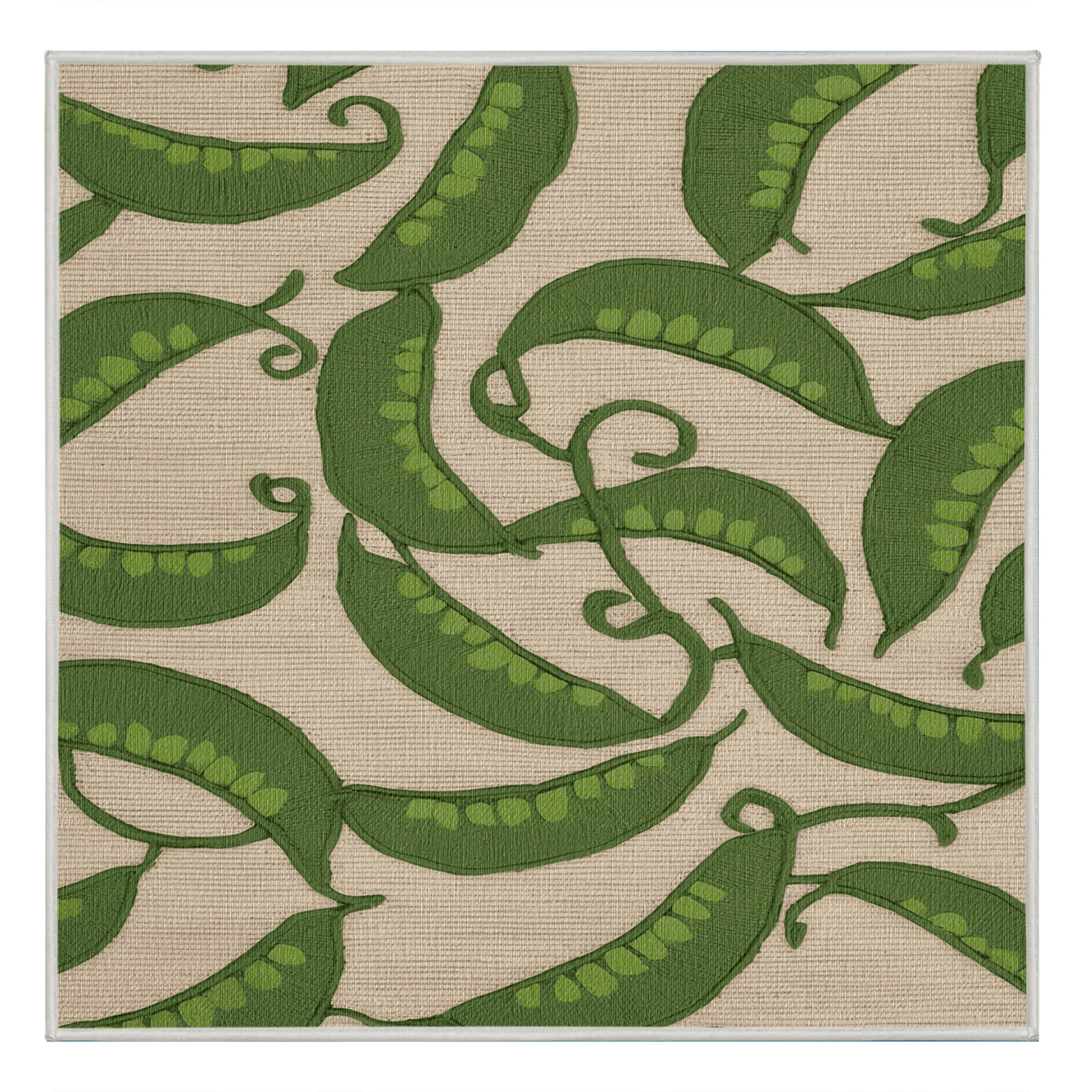 Dakota Fields Washable Snow Peas Vegetables Area Rug | Wayfair