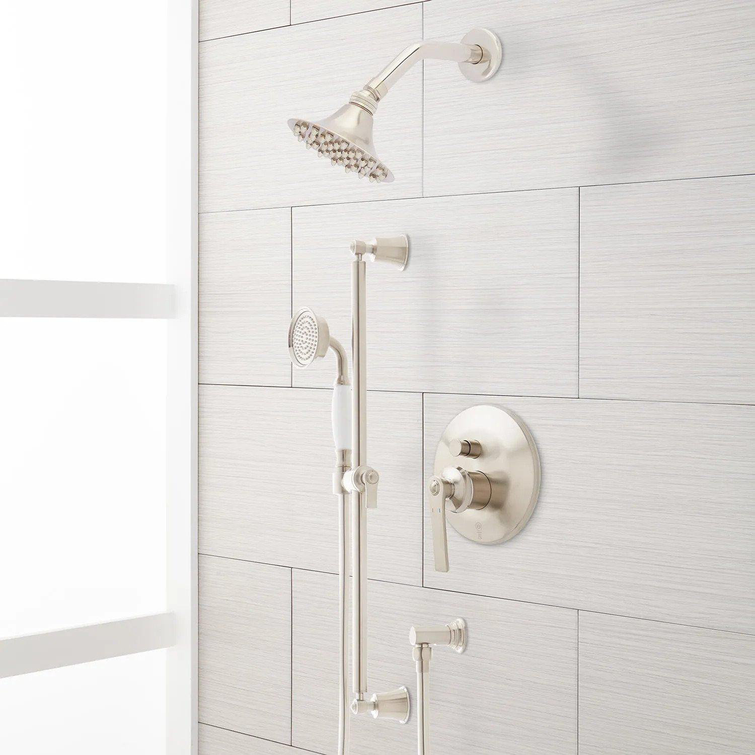 Signature Hardware Cooper Complete Shower System with Rough-in Valve ...