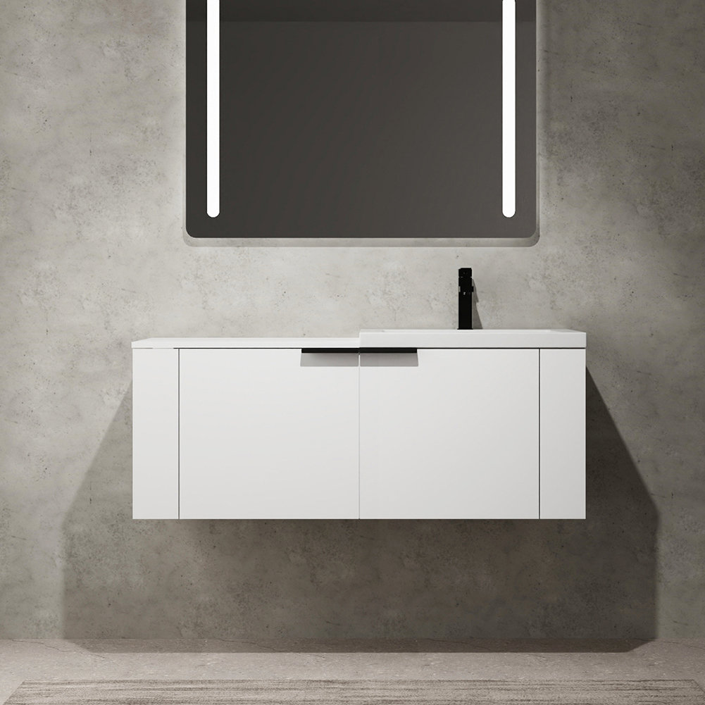 Latitude Run® 48 "Bathroom Vanity Sink Sets Modern Bathroom Vanity With ...