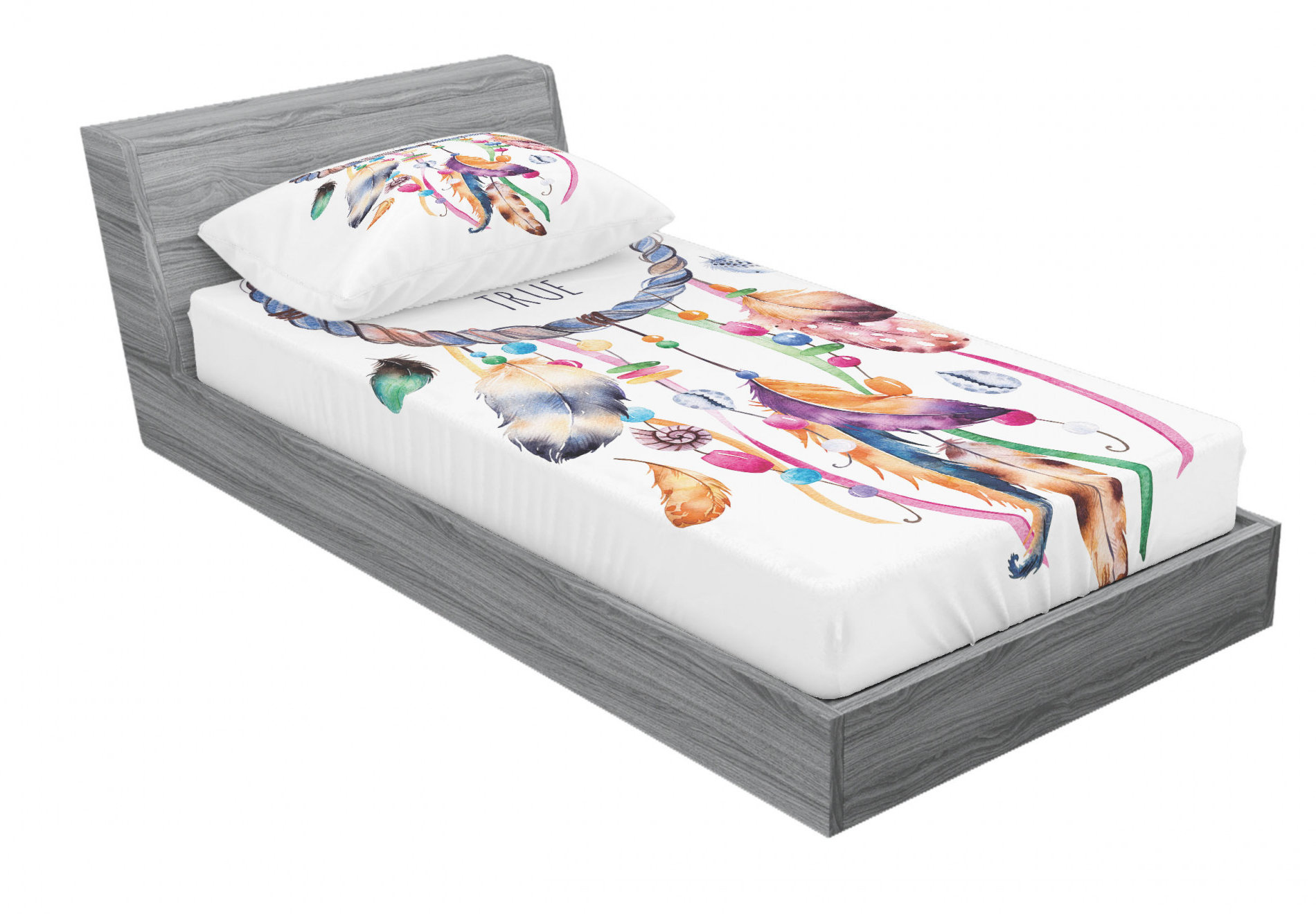 Ambesonne Feather Sheet Set | Wayfair