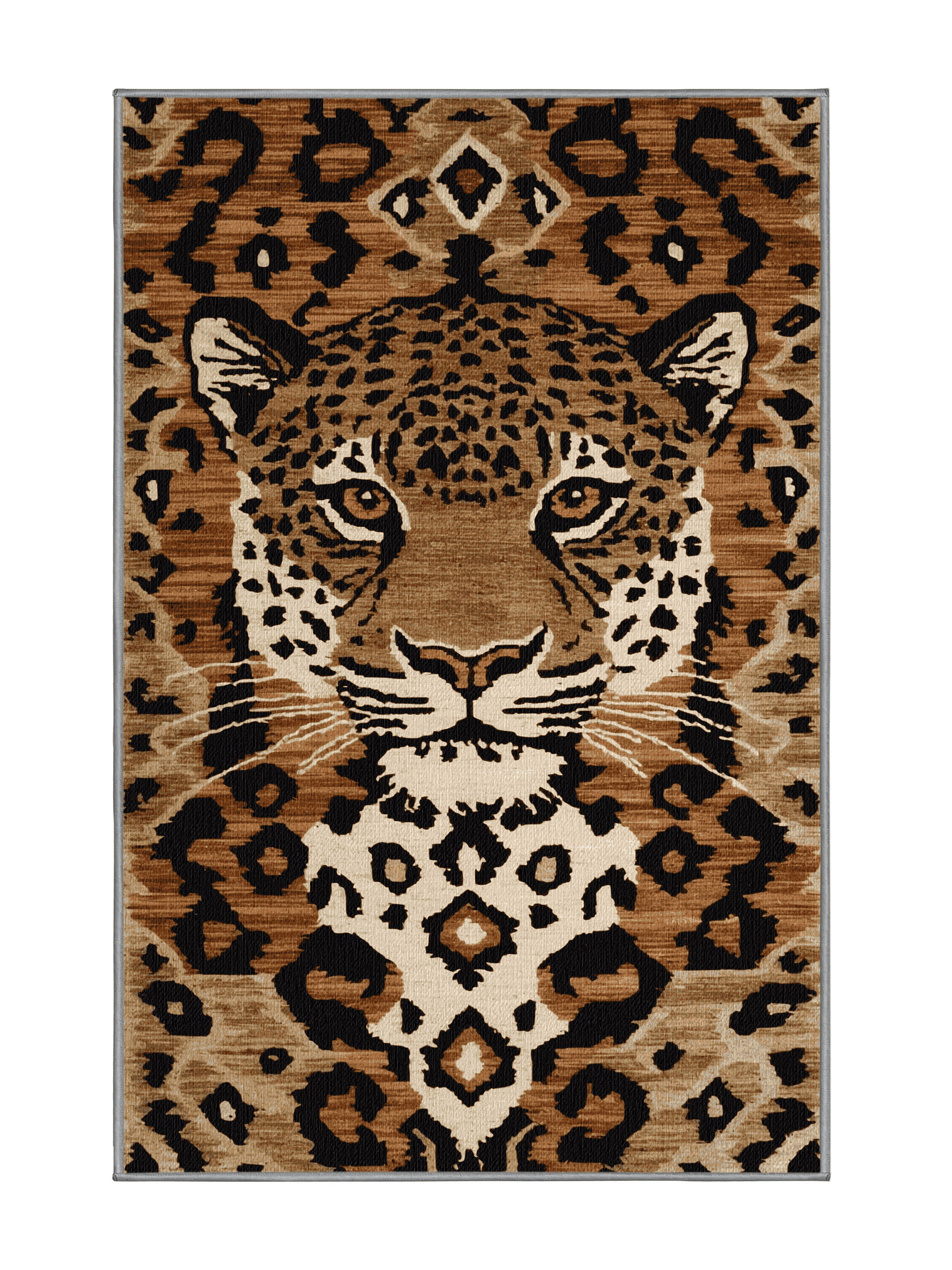 Foundry Select Washable Formosan Clouded Leopard Big Cats Area Rug ...