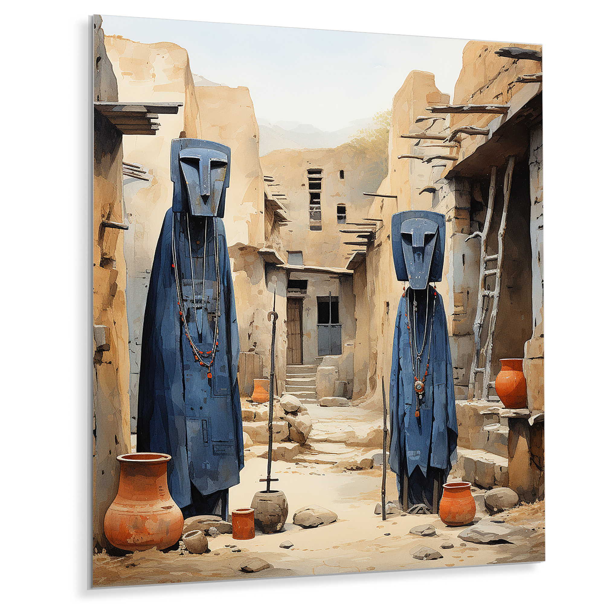Latitude Run® African Tribes Dogon Mali II - African Tribes Metal Wall ...