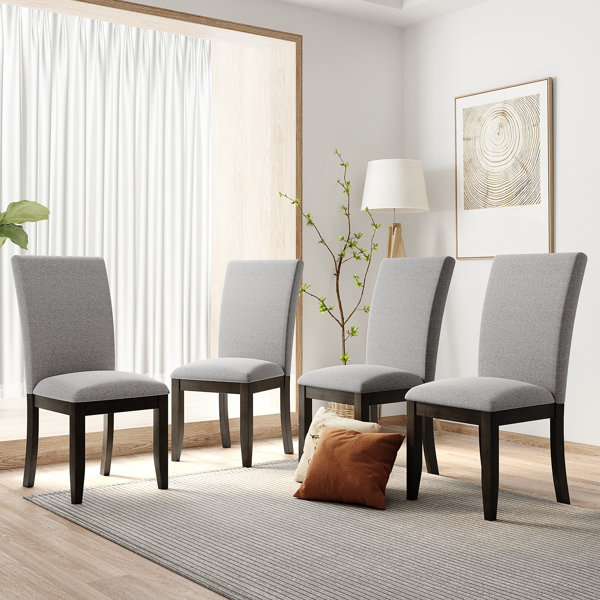 Red Barrel Studio® Linen Solid Back Side Chair | Wayfair