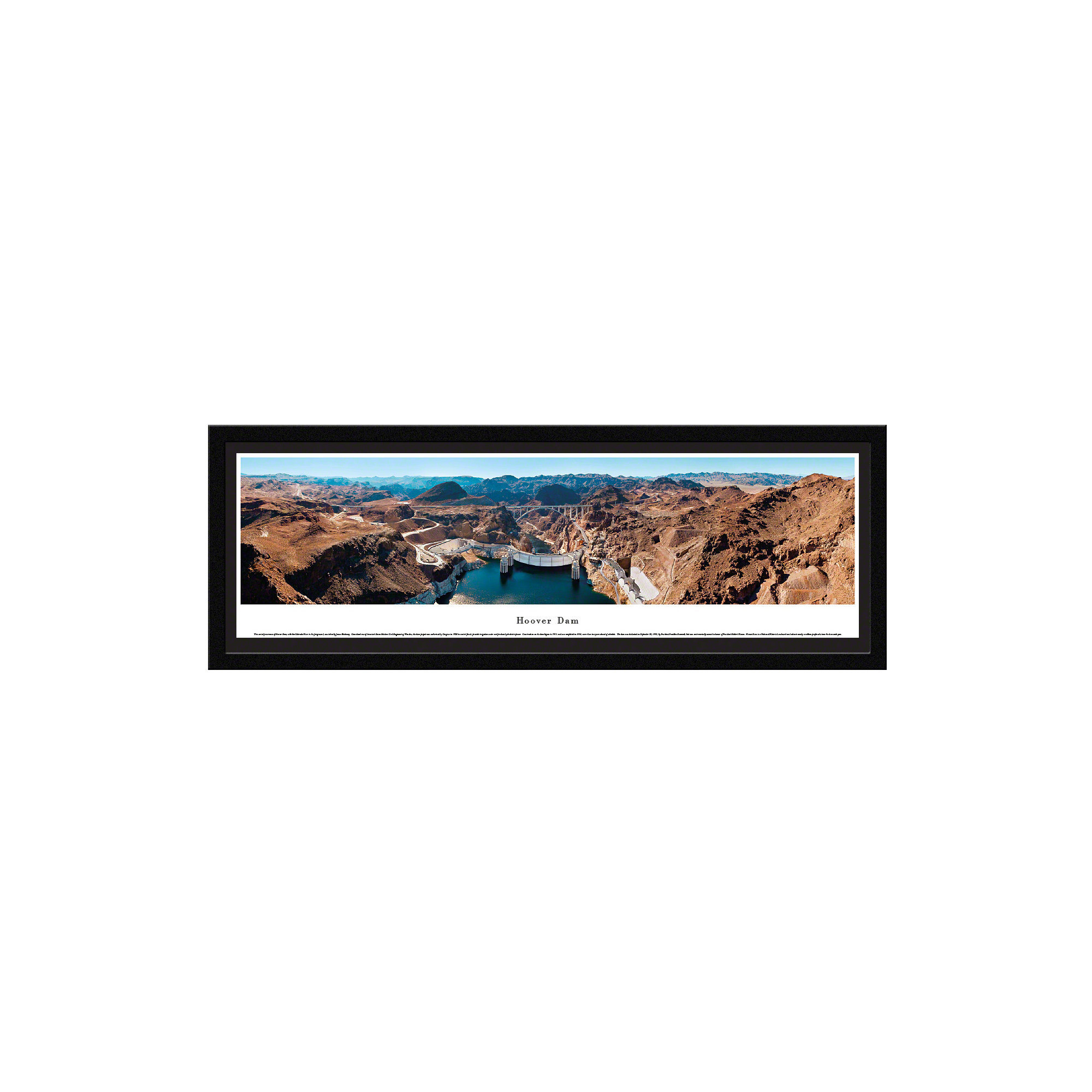 Vault W Artwork Hoover Dam, Looking Downstream by James Blakeway Framed ...