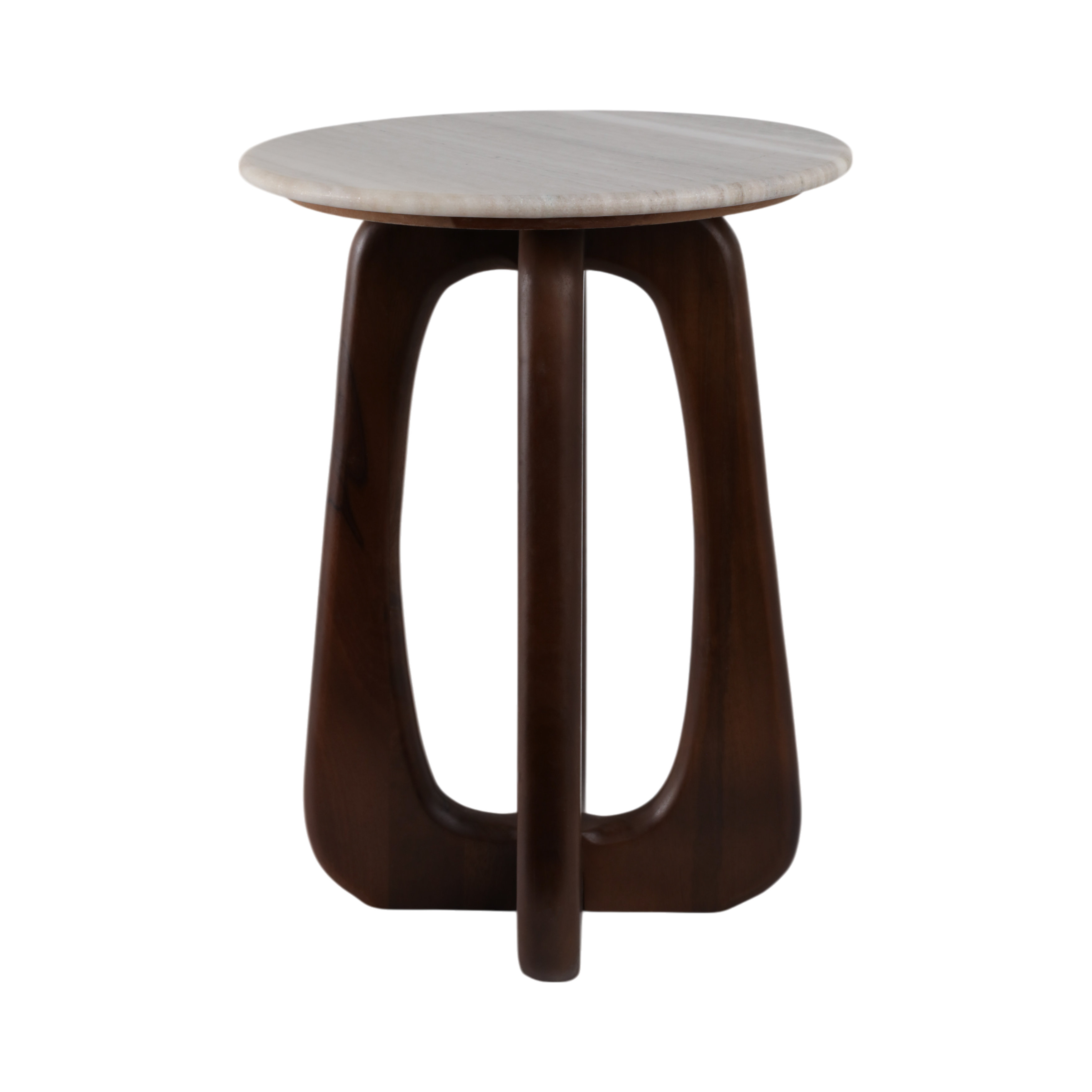 Corrigan Studio® 20X15" Marble Top Accent Table, Brown | Wayfair