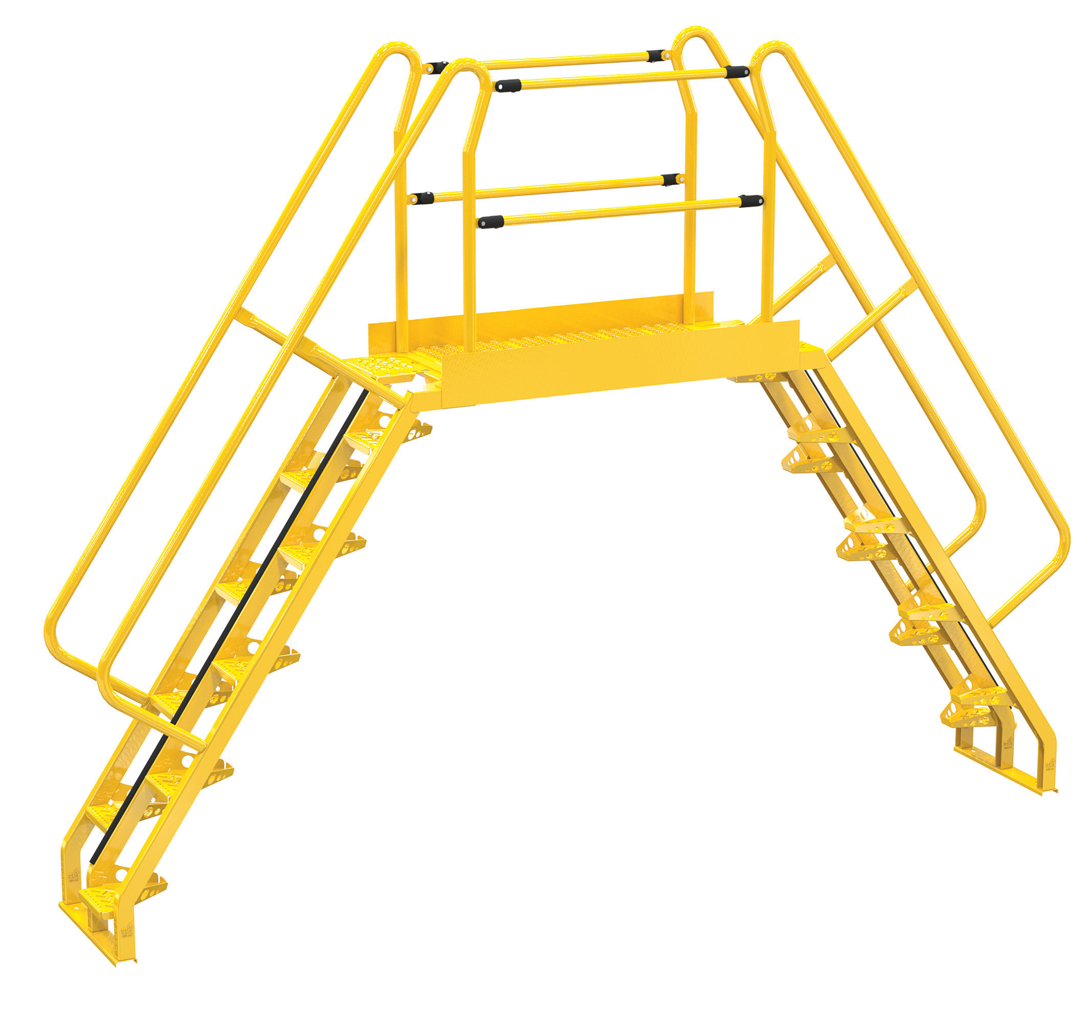 Vestil 9.54' Steel Cross Over Ladder | Wayfair