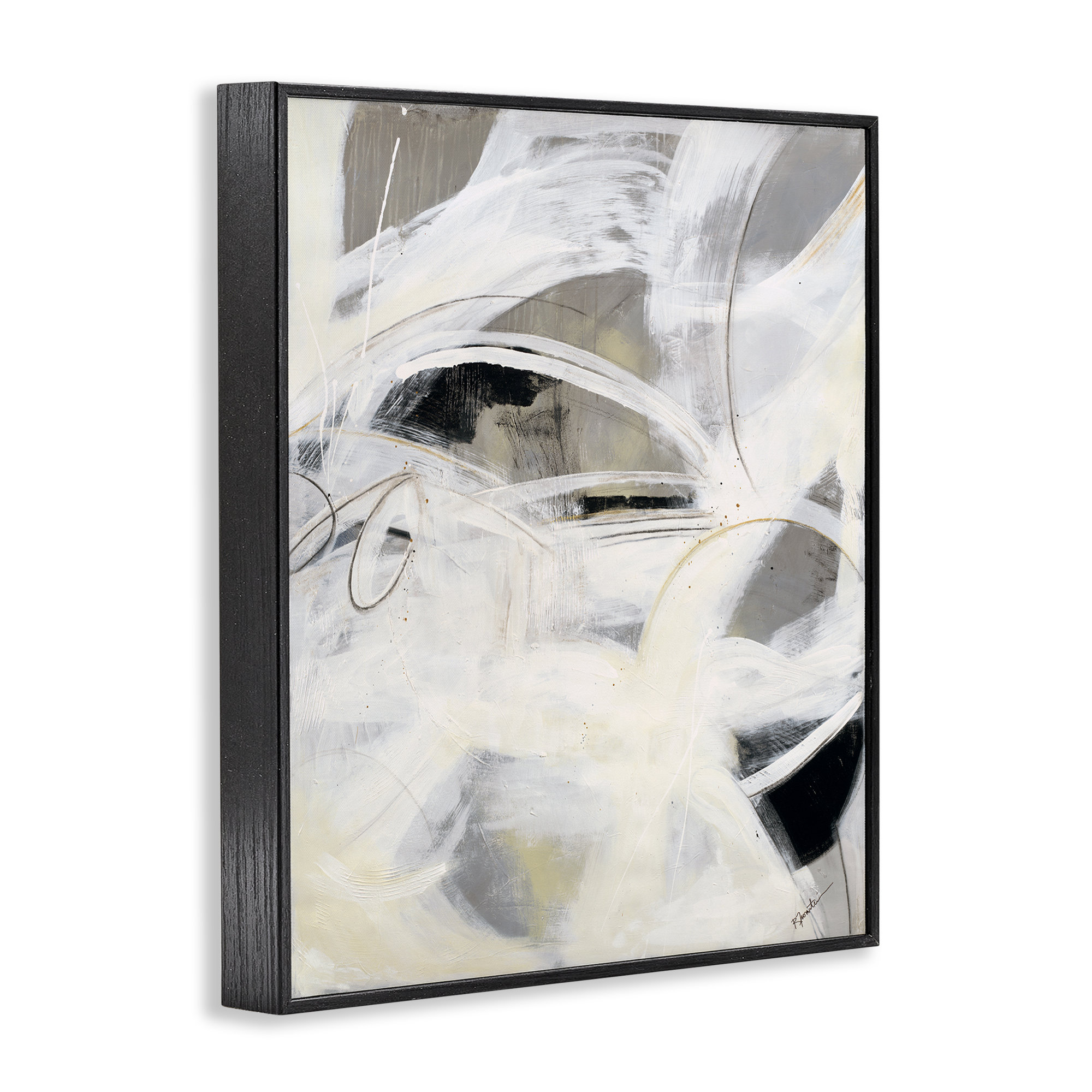Ebern Designs Abstract Expression Framed Giclee Art by Ruth Fromstein ...