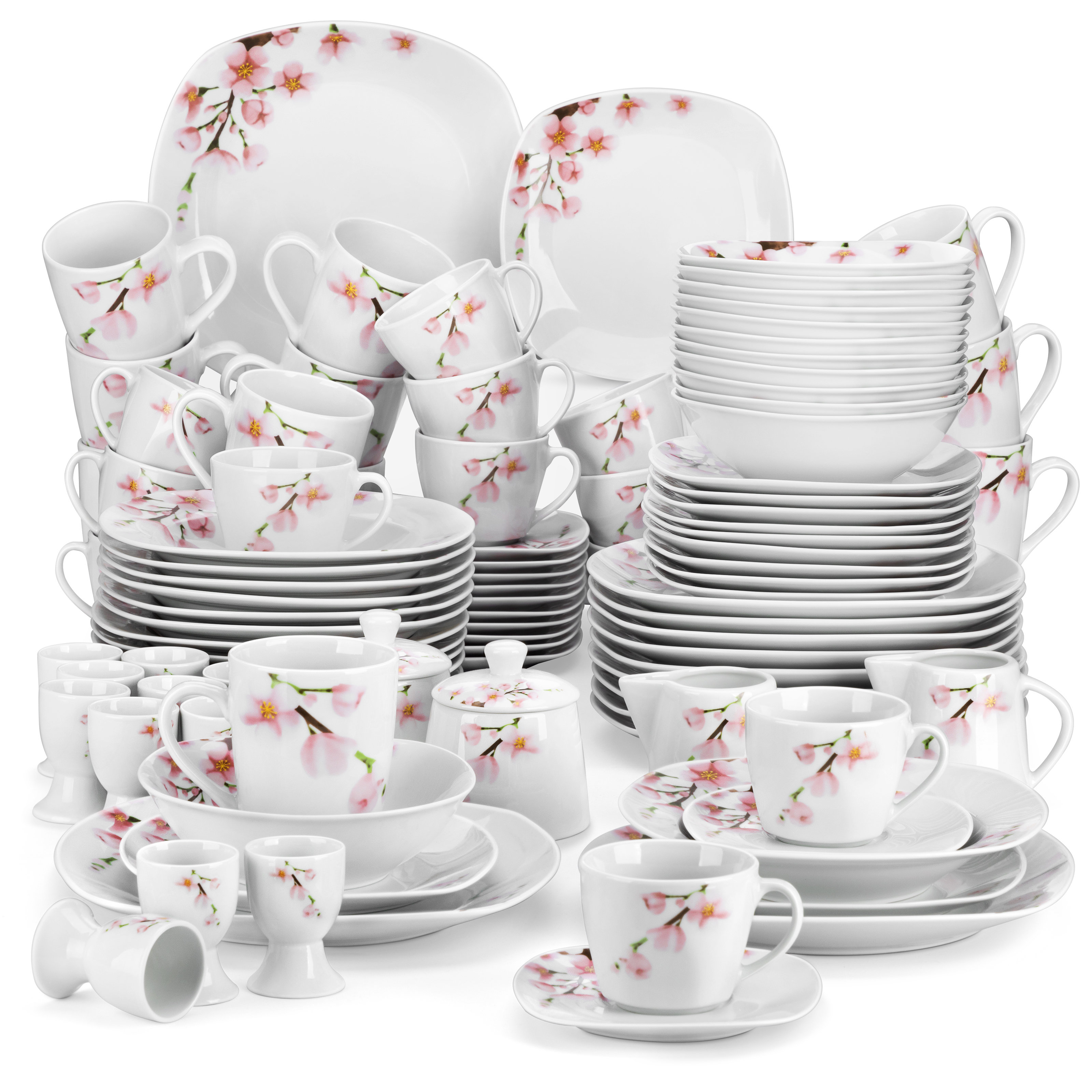Wildon Home® Annie 100-Piece Dinnerware Sets, Service For 12 - Wayfair ...