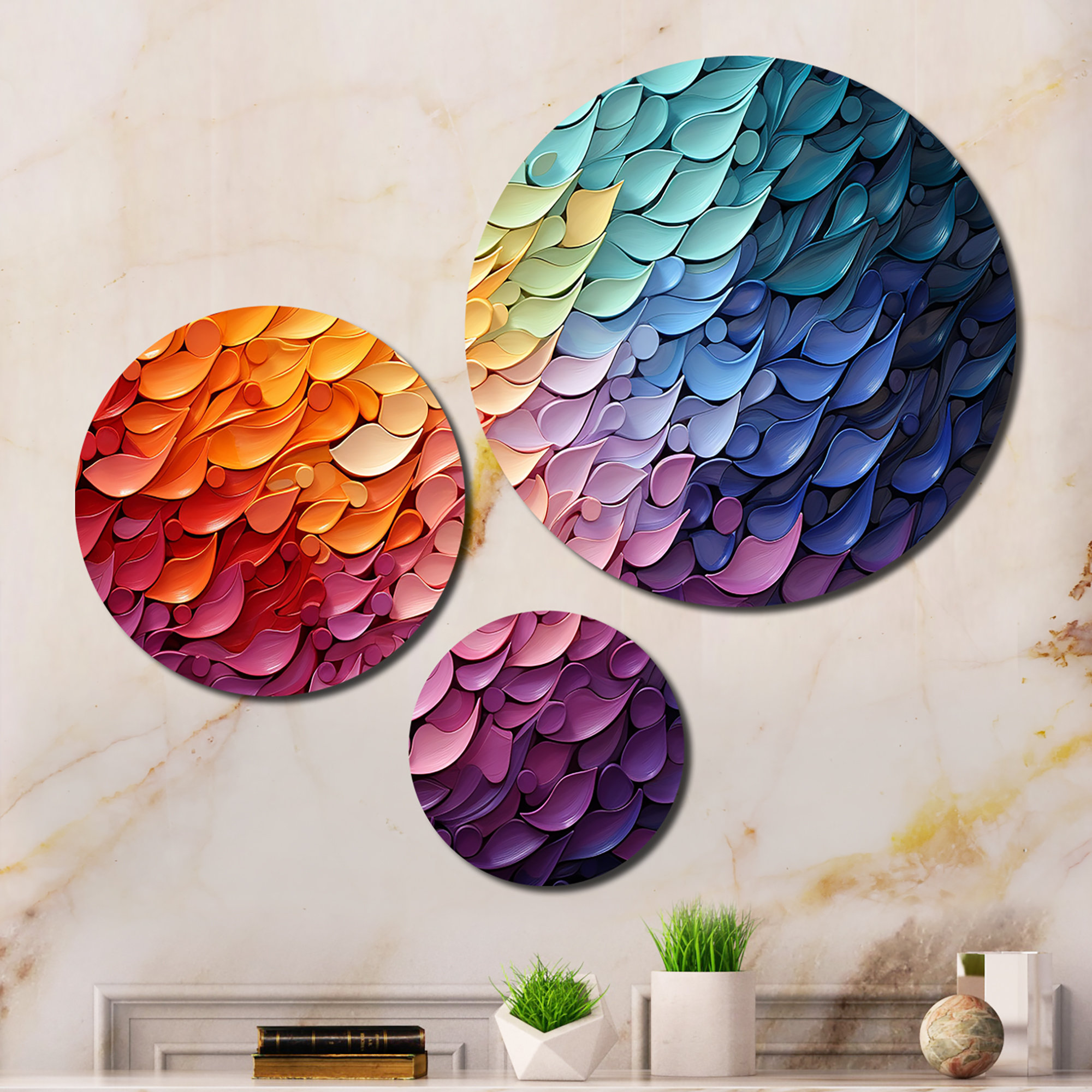 Ivy Bronx 3 Wall Decor Set Metal | Wayfair