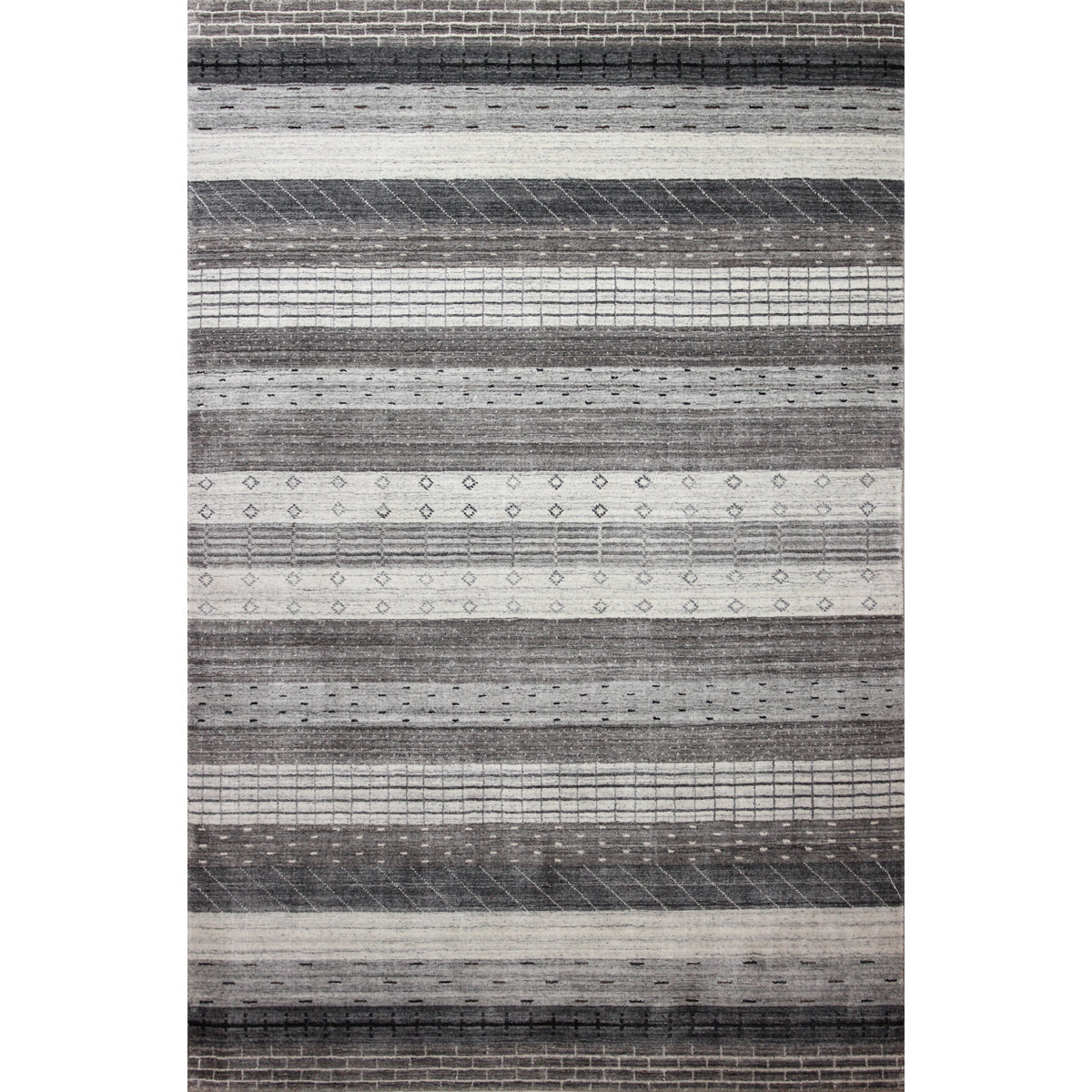 Loon Peak® Iluta Loribaft Hand-Knotted Gray Rug | Wayfair