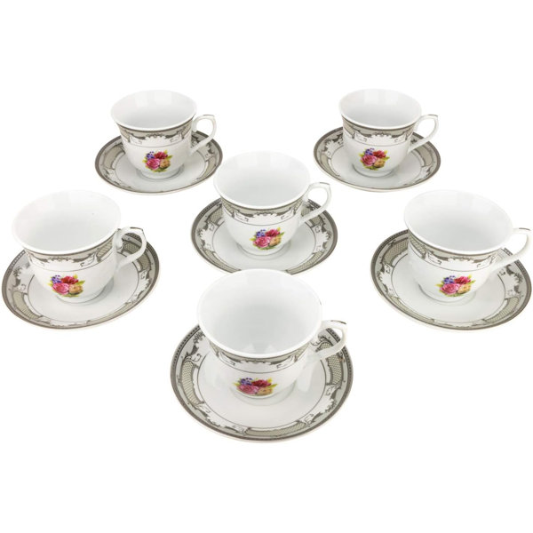 Rosdorf Park Imperial Gifts G903A-12, 230 Ml Silver Floral Designed ...