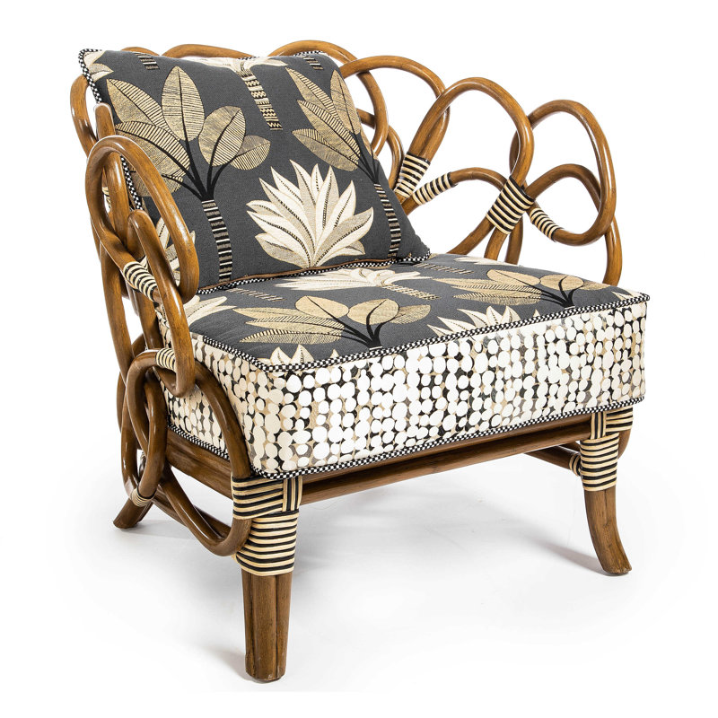 MacKenzie-Childs Wild Indoors Rattan Chair | Perigold