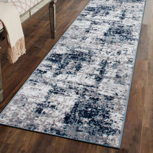 8'-10' Runner Blue Hallway Runners You'll Love | Wayfair