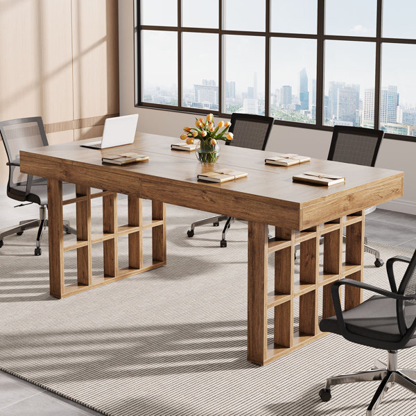 Millwood Pines Rectangular Conference Table Small Meeting Table For ...