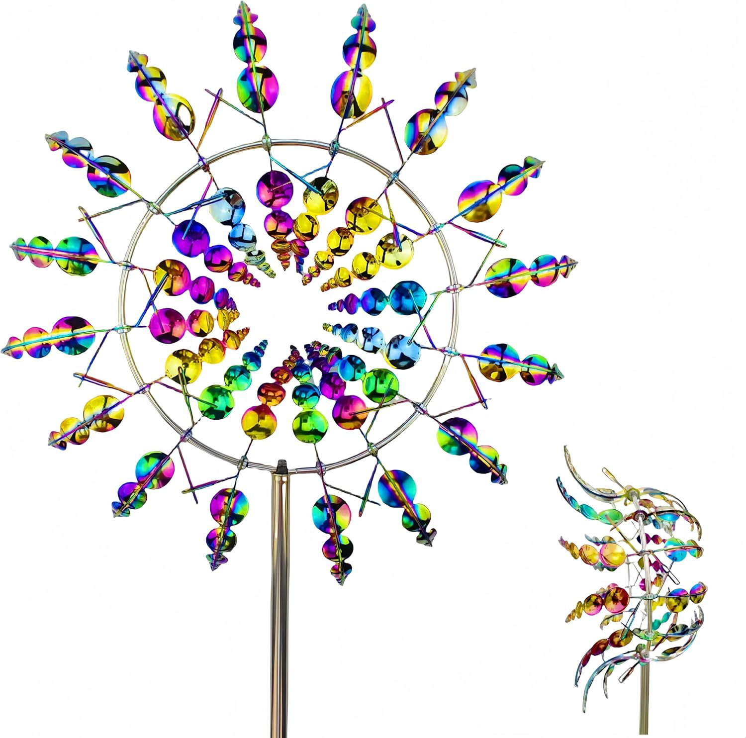 Dakota Fields Metal Windmill For Backyards 3D Wind Sculptures ...