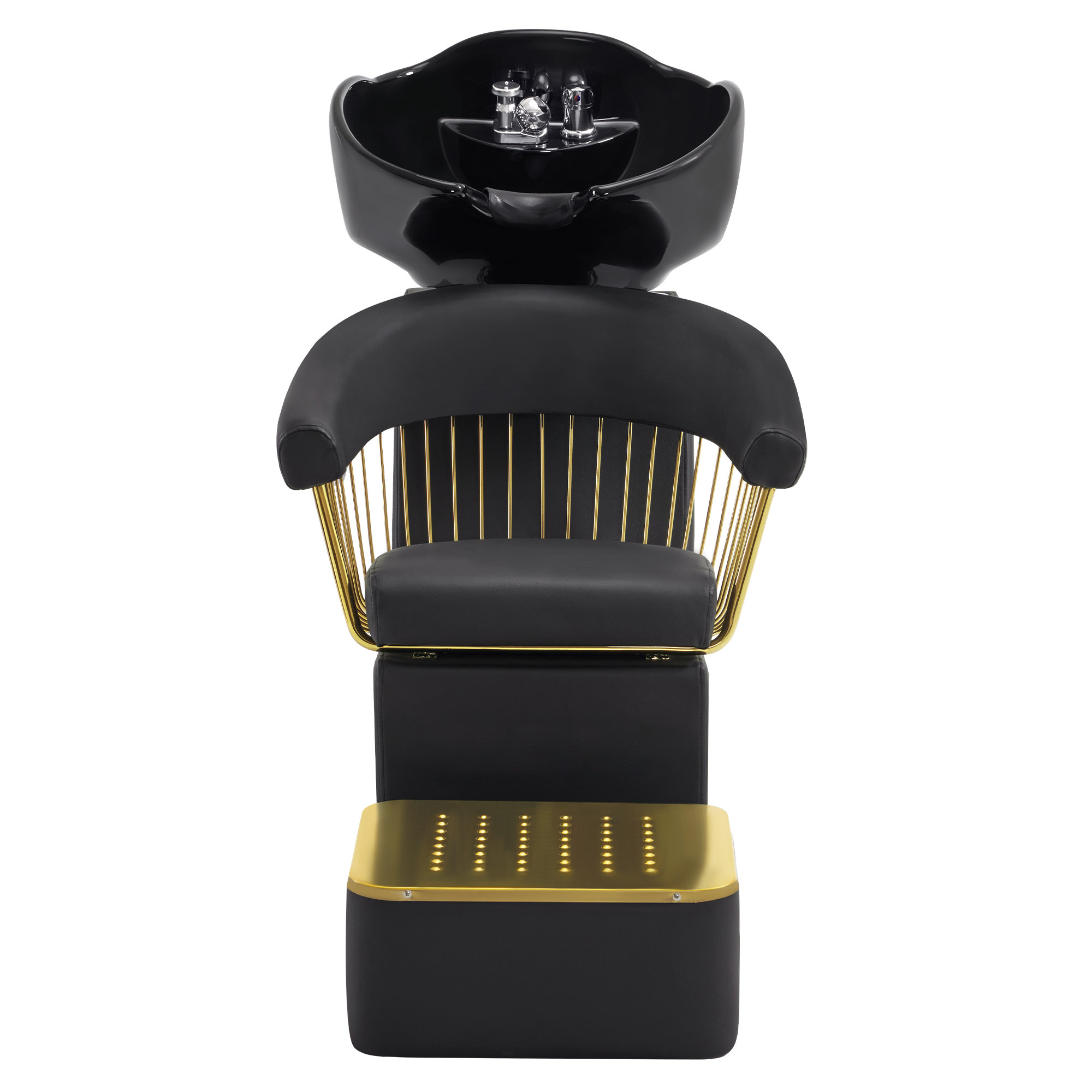 Inbox Zero Faux Leather Shampoo Station Salon Chair,Adjustable ...