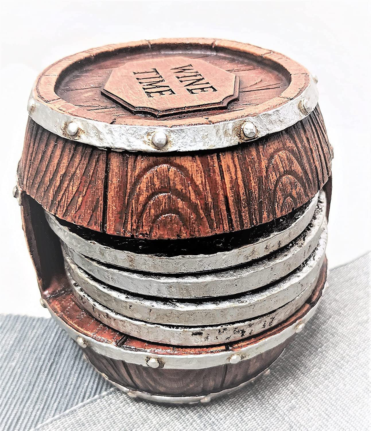 Millwood Pines Round 4 Piece Coaster Set | Wayfair
