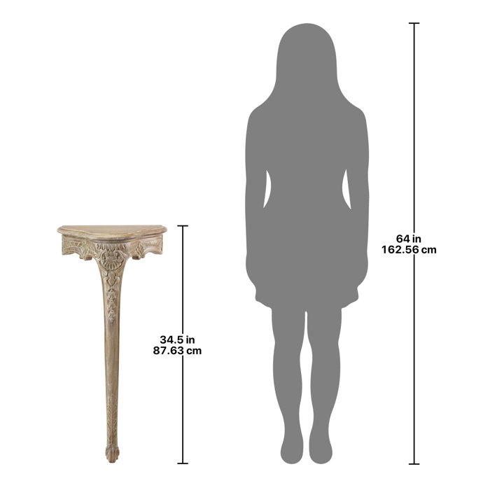 Design Toscano 18'' Solid Wood Console Table | Wayfair