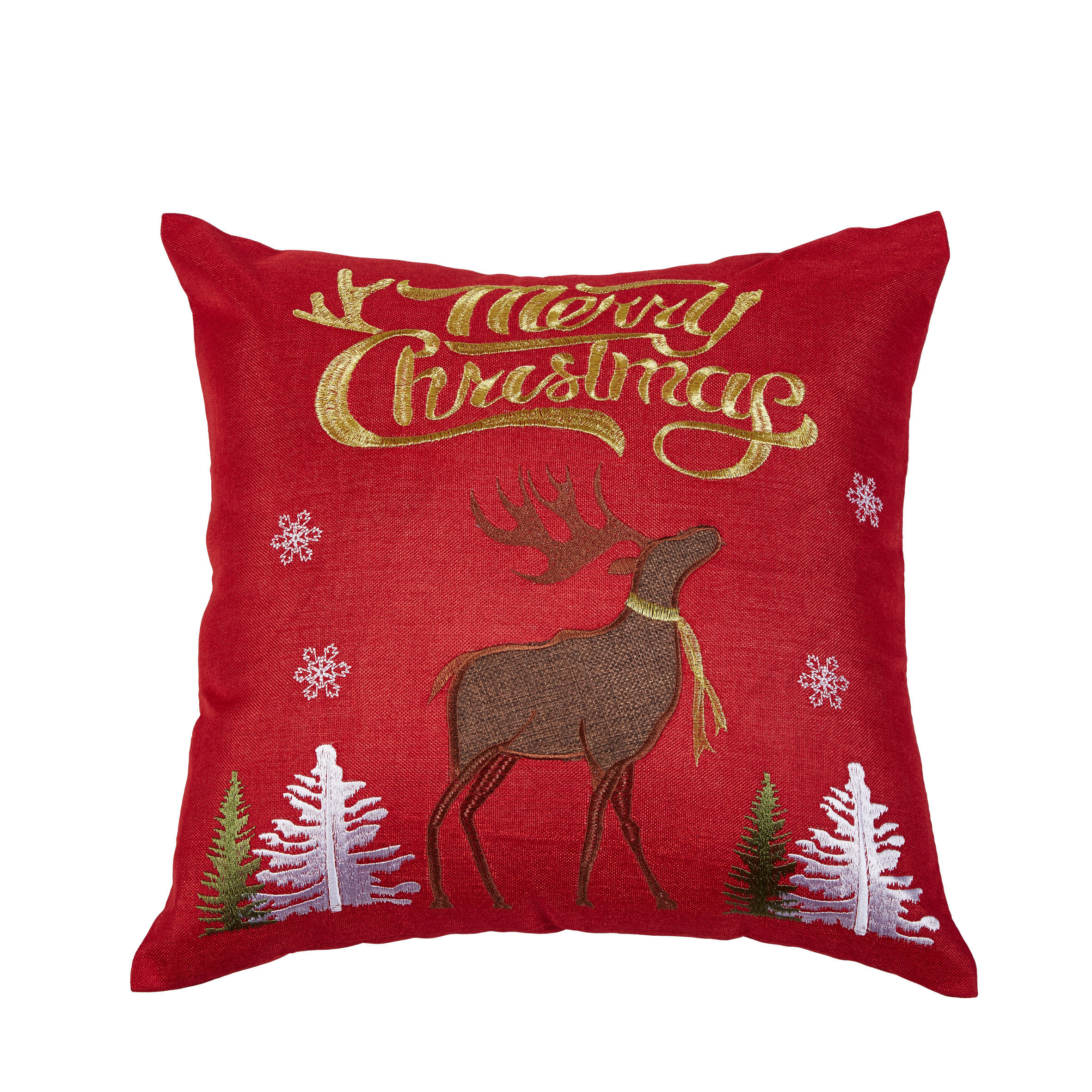 Violet Linen Seasonal Xmas Christmas Holiday Spirits Pattern Reindeer ...