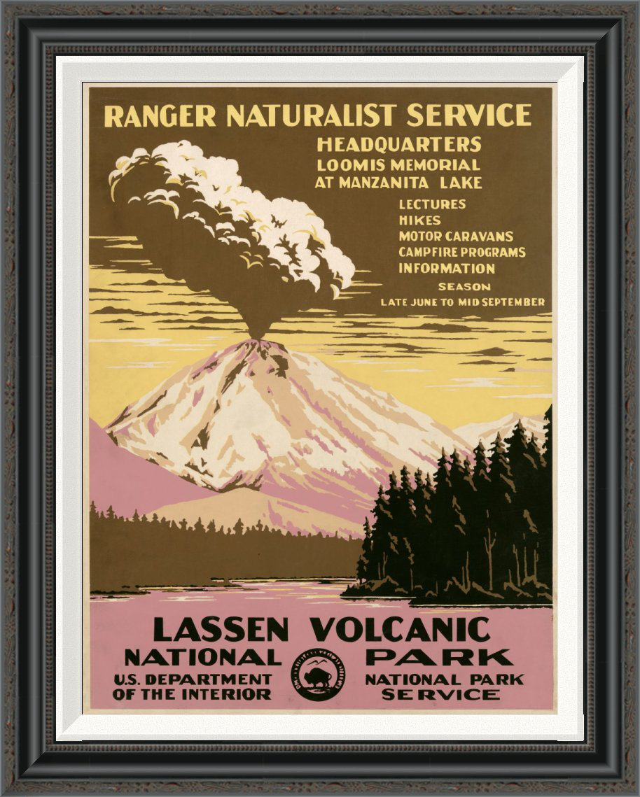 Global Gallery " Lassen Volcanic National Park, Ca. 1938 " by Ranger ...