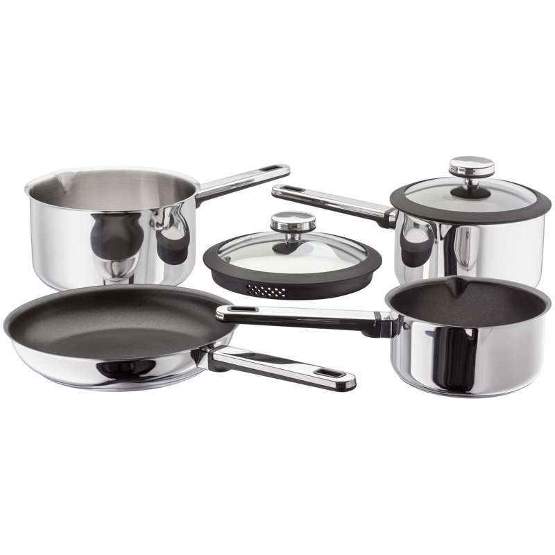 Stellar Stay Cool 6-Piece Stainless Steel Pan Set & Reviews | Wayfair