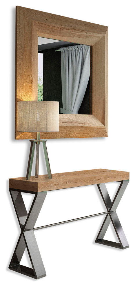 Hispania Home Saphire Console Table and Mirror Set | Wayfair