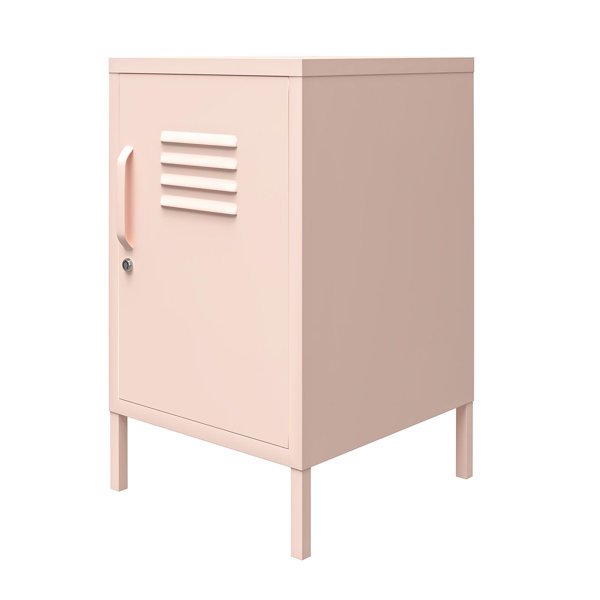 Hashtag Home Gioia Metal Locker End Table with Storage & Reviews | Wayfair