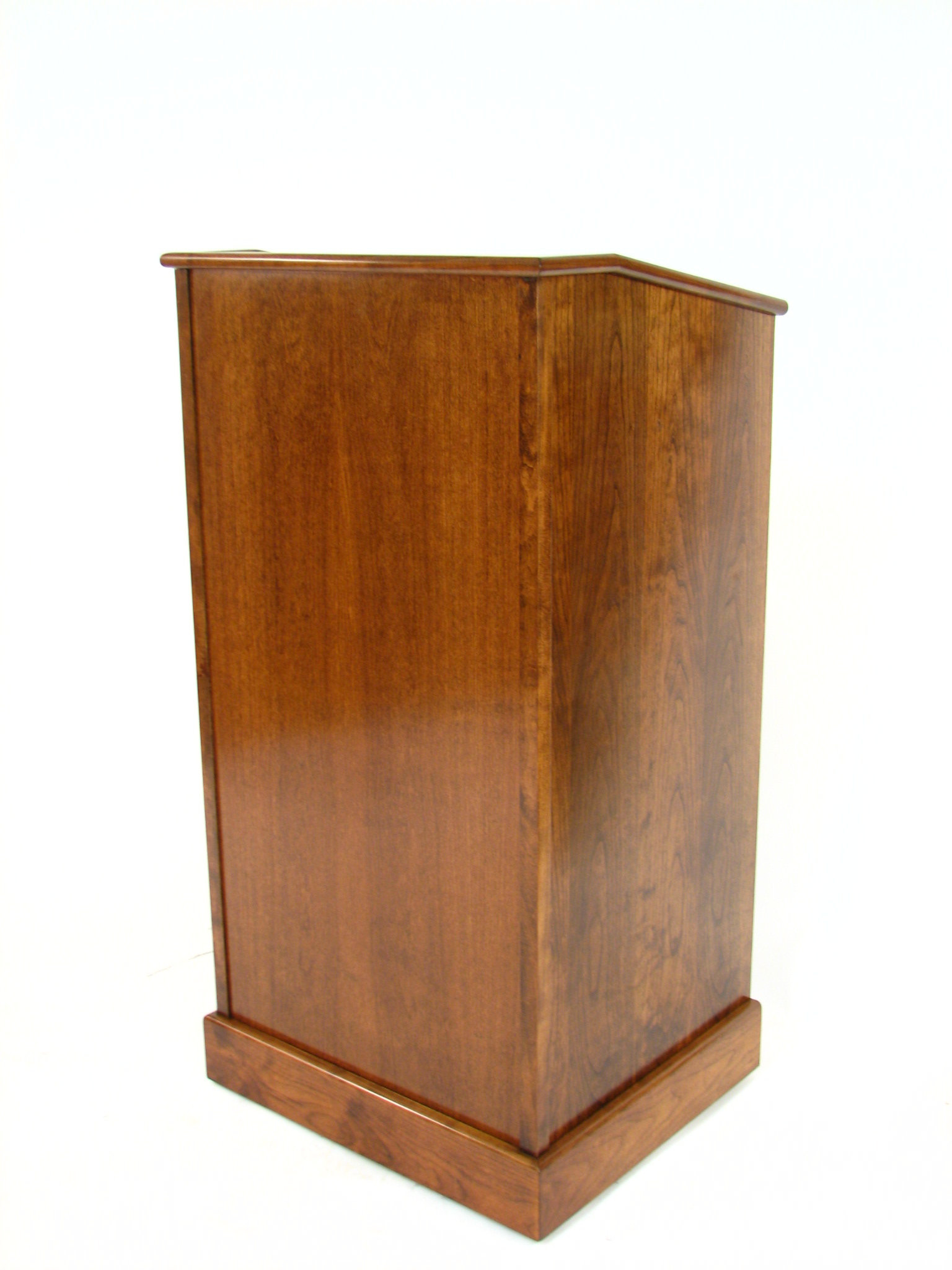 Executive Wood 45'' Wood Full Podium with Wheels | Wayfair