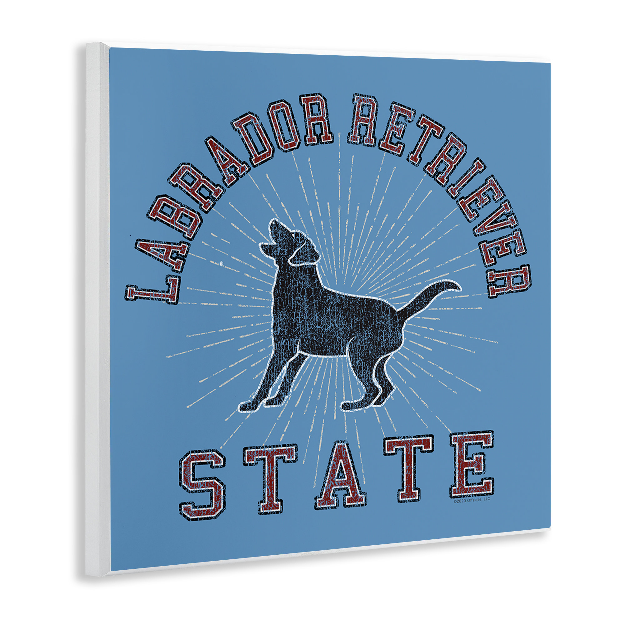 Ebern Designs Varsity Labrador State Wall Plaque Art by Spirit Animals ...